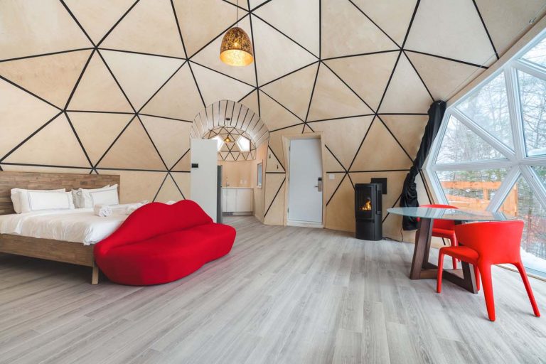 Dômes, pods et location chalets Mont Tremblant à Bel Air Tremblant